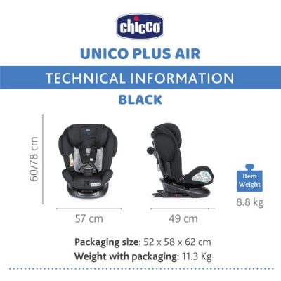 CHICCO UNICO PLUS AIR - BLACK - chicco