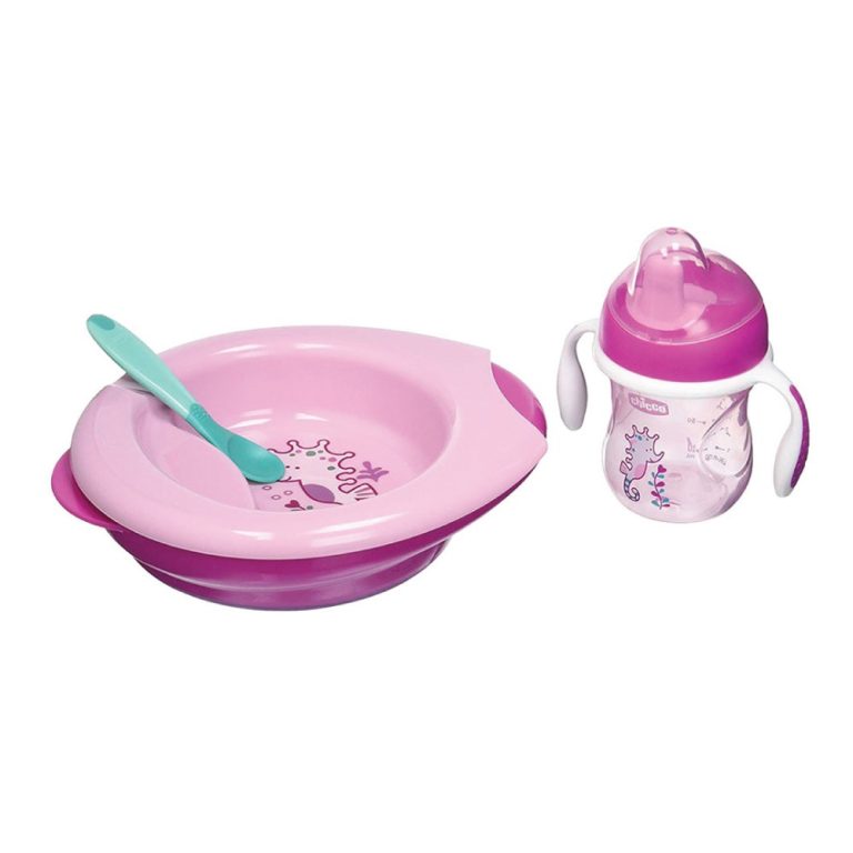 CHICCO WEANING SET 6M+ GIRL - chicco