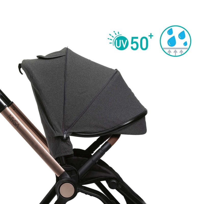 Chicco Mysa Stroller Black Satin รถเข็นเด็ก - chicco